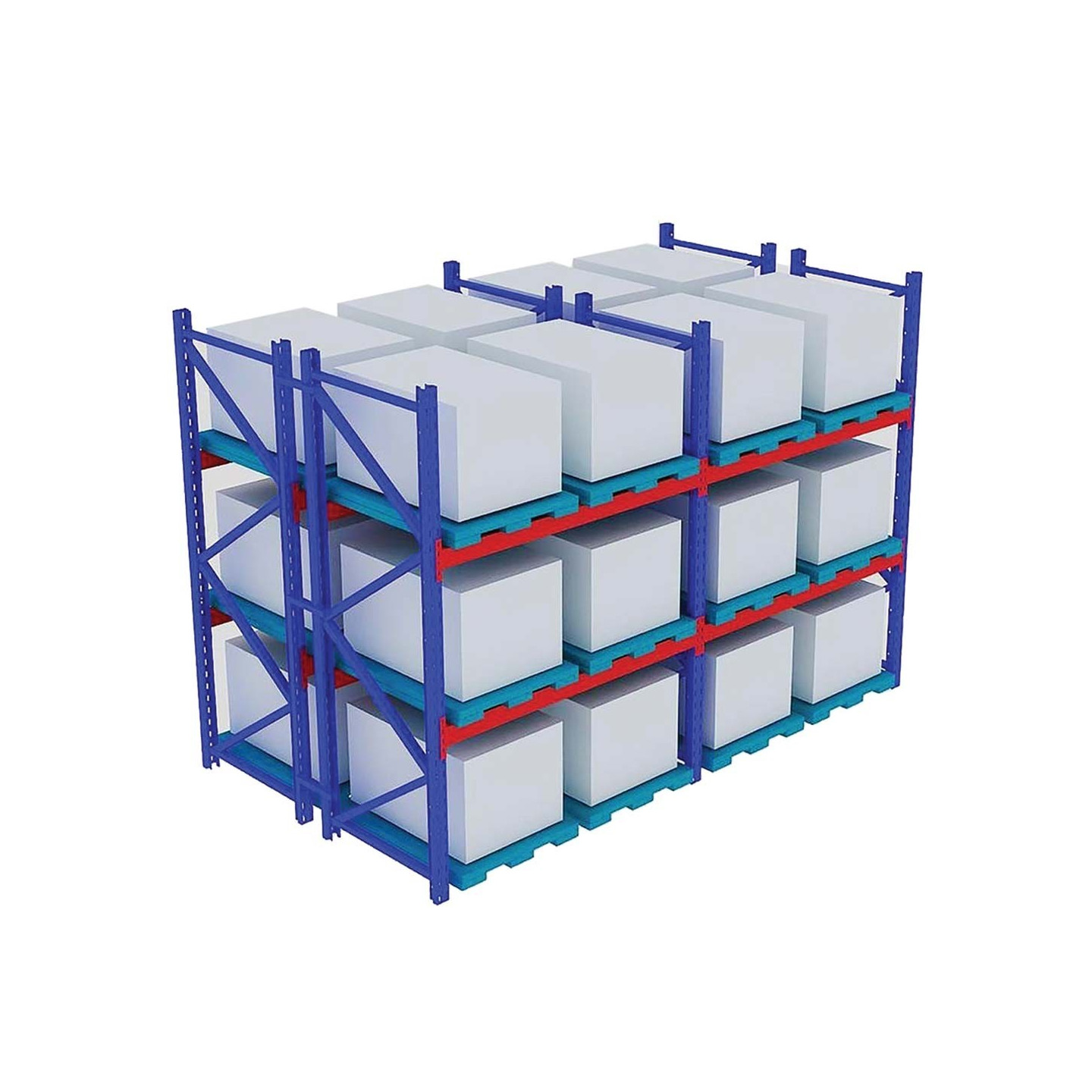PALLET RACKING 3.5 x 1 x 6 MTR 2.5 TON x 4 LEVEL