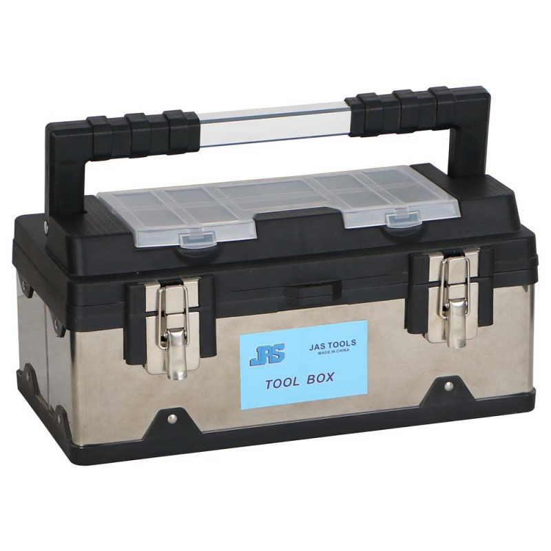 5517B CHROME TOOL BOX WITH ALUMINIUM HANDLE 17" - CHN