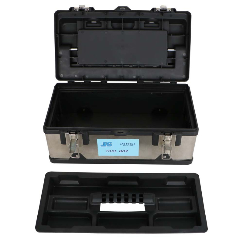5517B CHROME TOOL BOX WITH ALUMINIUM HANDLE 17" - CHN
