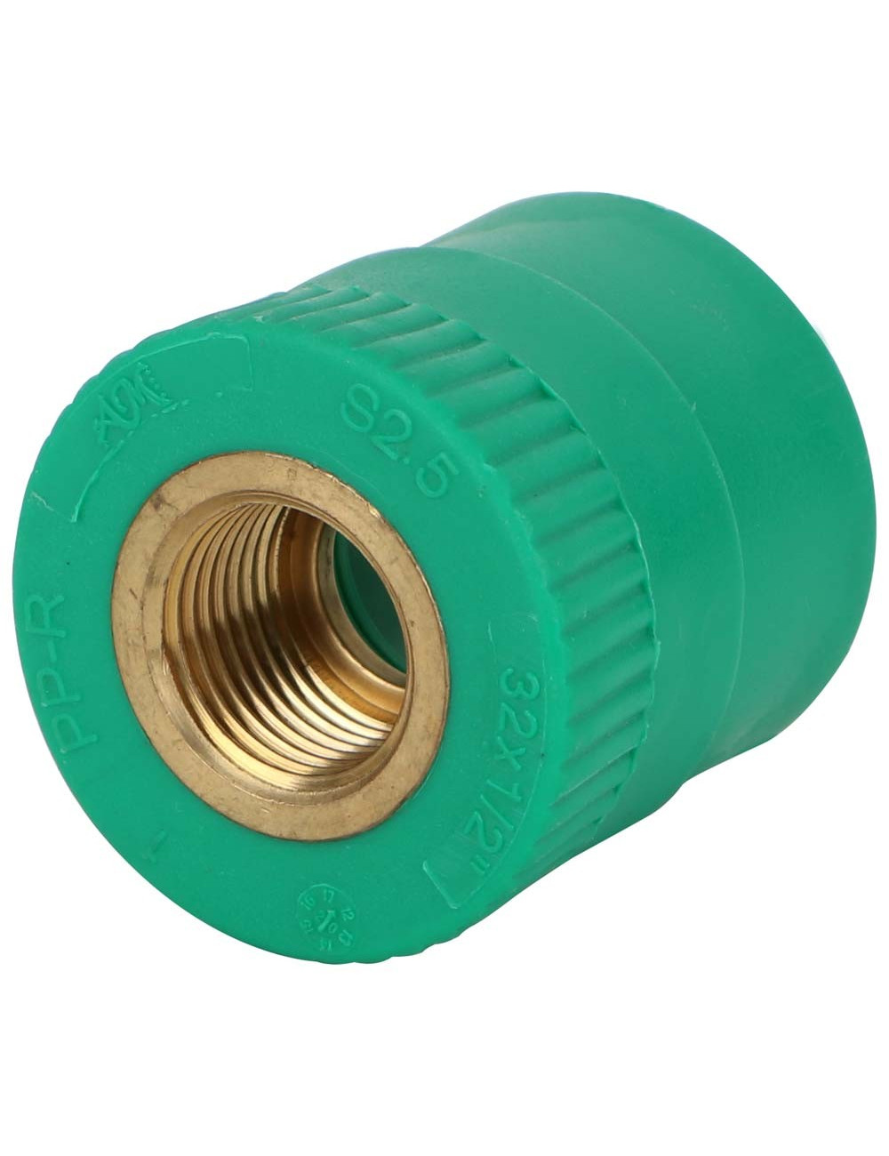 PPR FEMALE BRASS THREADED ADAPTOR 1" x 1/2"