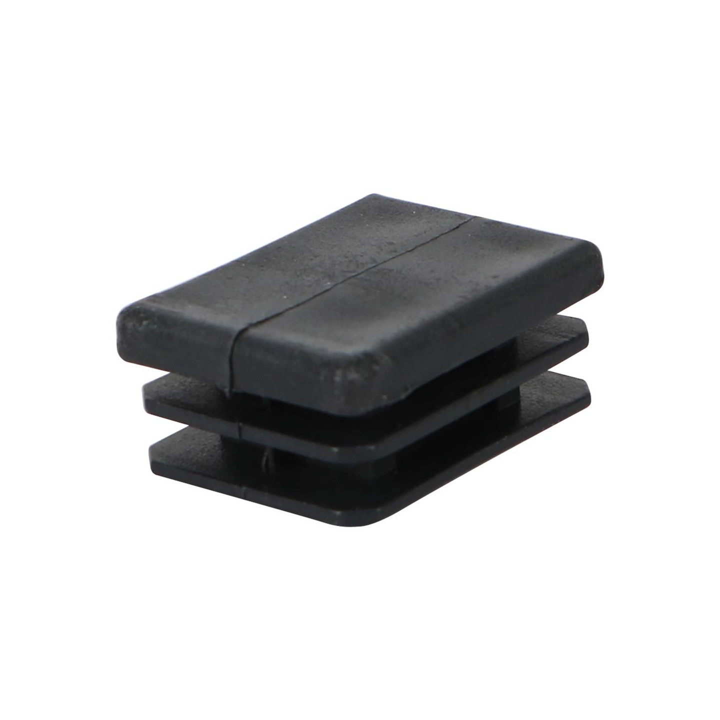 RECTANGULAR PLASTIC INSERT TUBE BLACK 30 x 40 MM