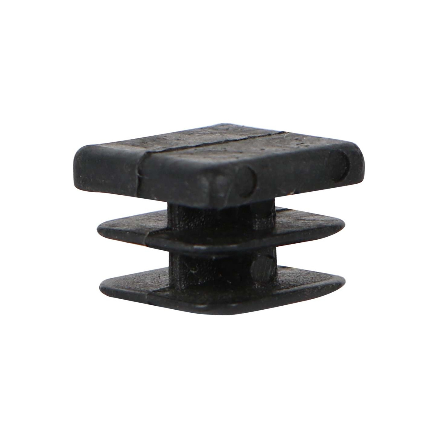 SQUARE PLASTIC INSERT TUBE BLACK 20 x 20 MM
