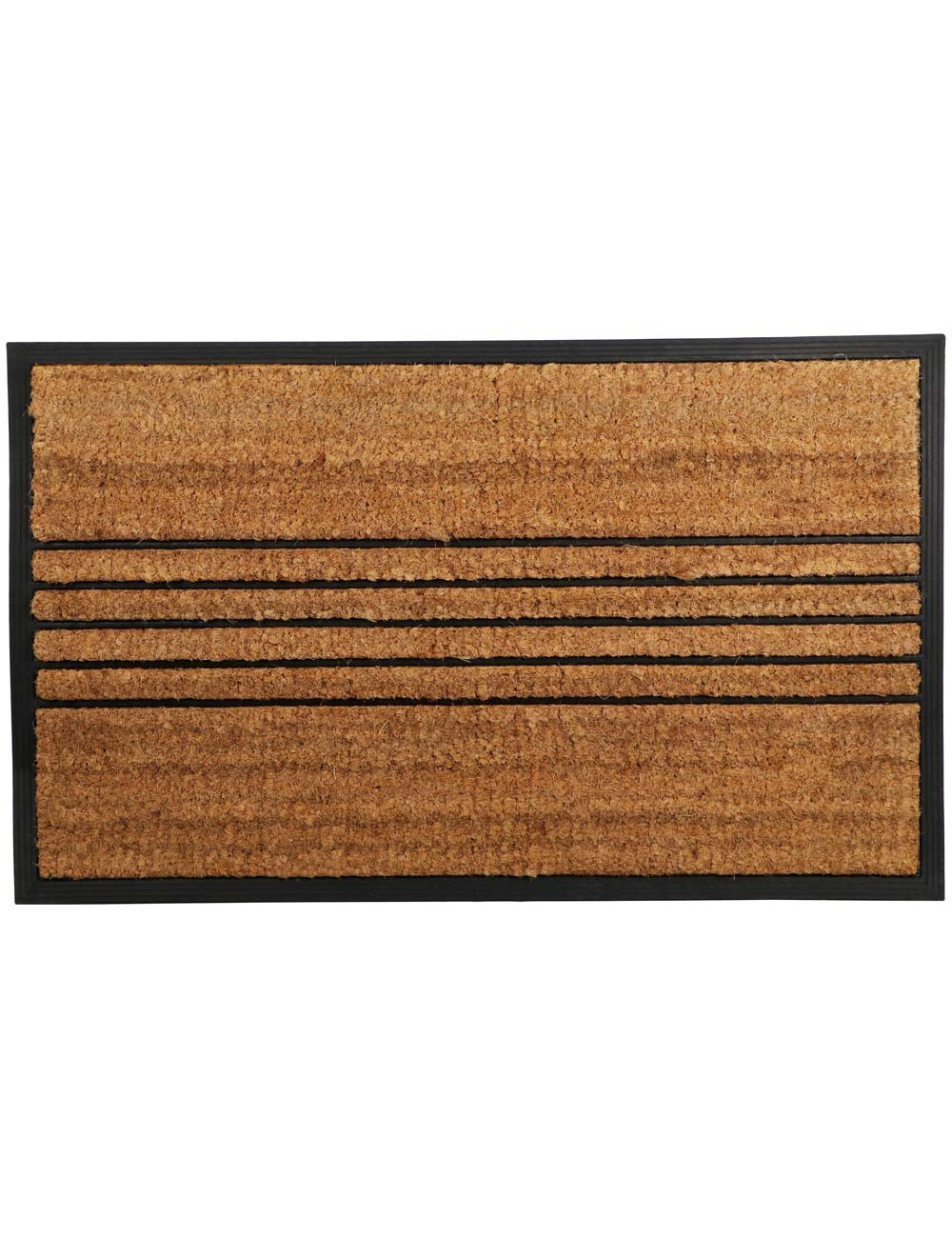 COIR BRUSH DOOR MAT RUBBER MOULDED 60 × 100 CM