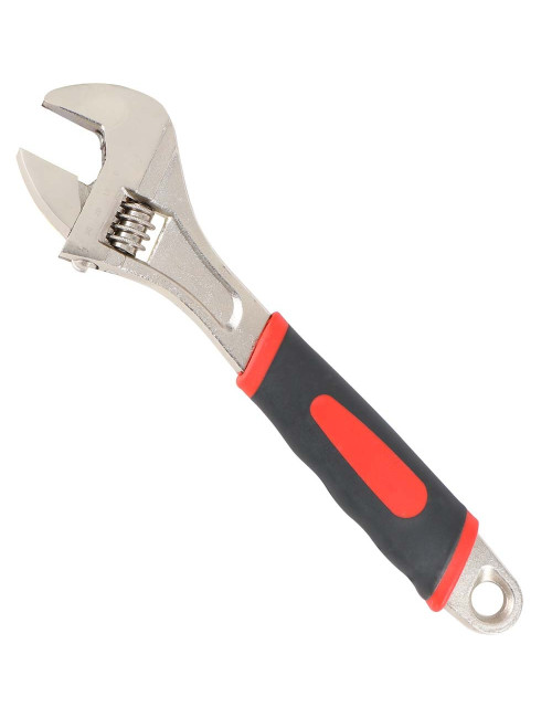 1680 ADJUSTABLE WRENCH RED HANDLE 12"