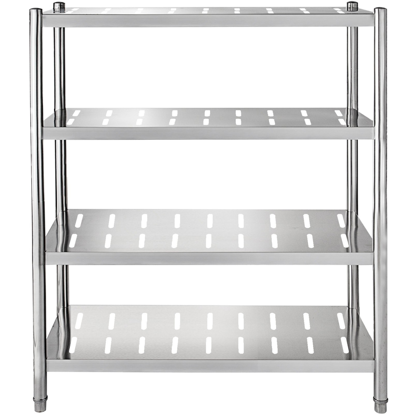 PERFORATED STEELLESS STEEL 4 LEVEL SHELF 1.0 MM 1800 x 500 x 1550
