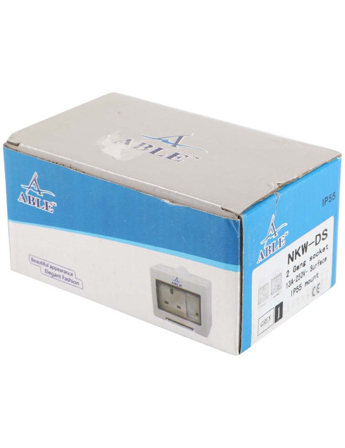 WATERPROOF SOCKET DOUBLE 13 AMP
