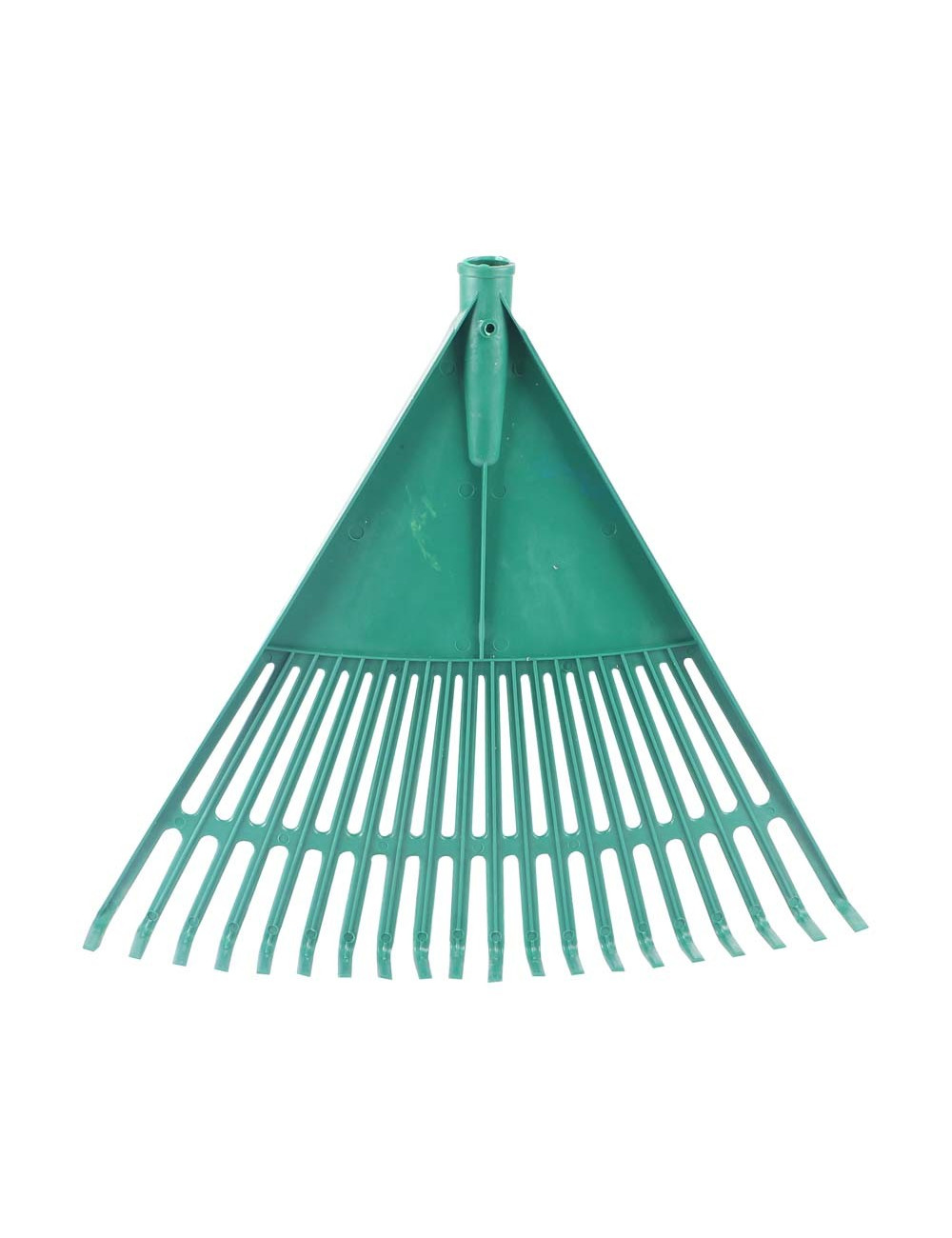 8/15 PLASTIC GARDEN RAKE GREEN WITHOUT HANDLE 20 T