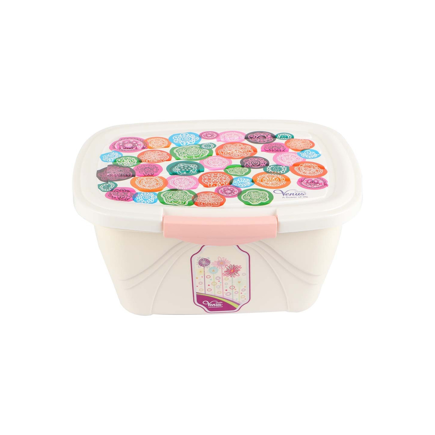 N101 PLASTIC TRANSPARENT CONTAINER MEDIUM 7LTR