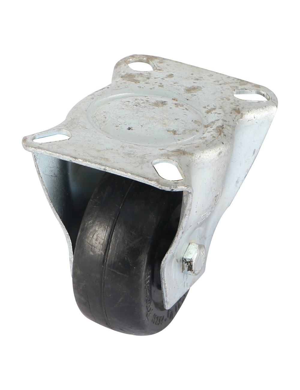 CASTER WHEEL RUBBER FIXED 3"