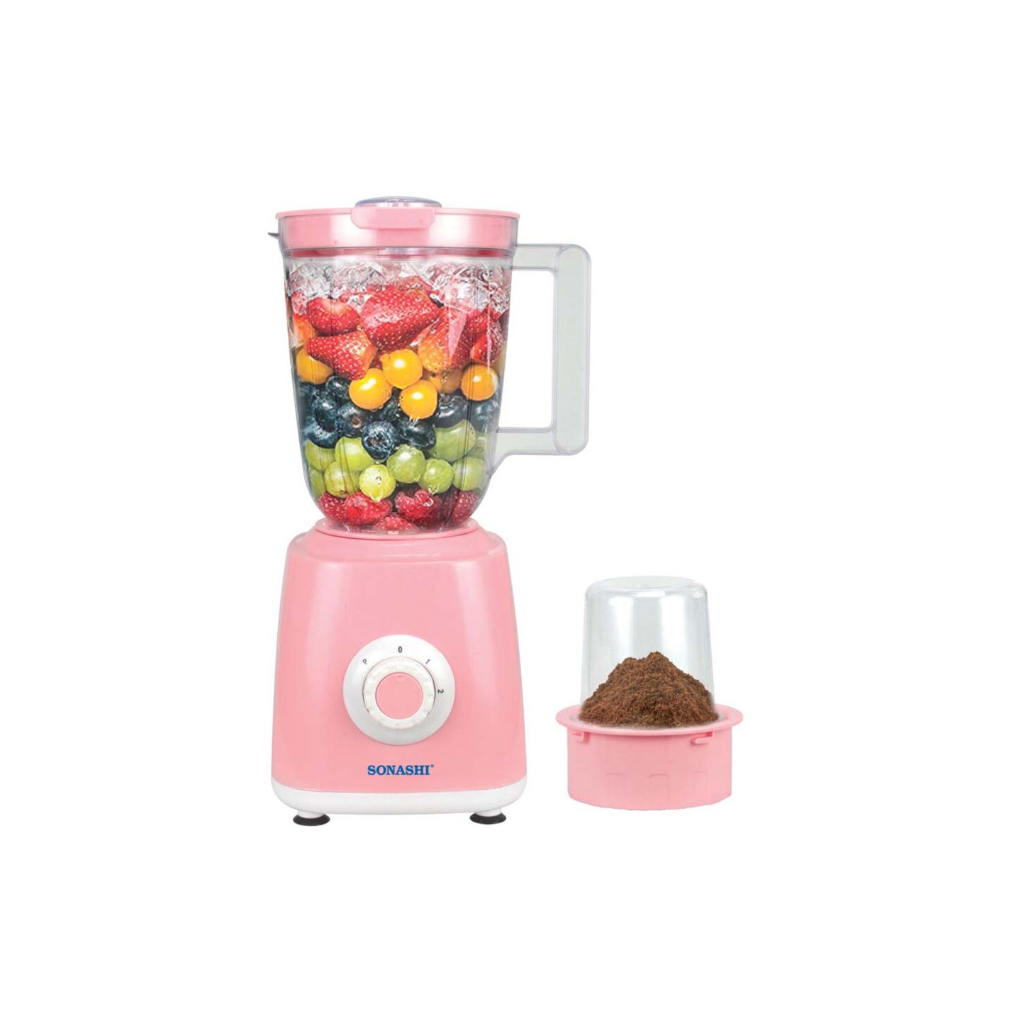 SONASHI 2 IN 1 BLENDER/ 4 SPEED /UNBREAKABLE JAR,350W