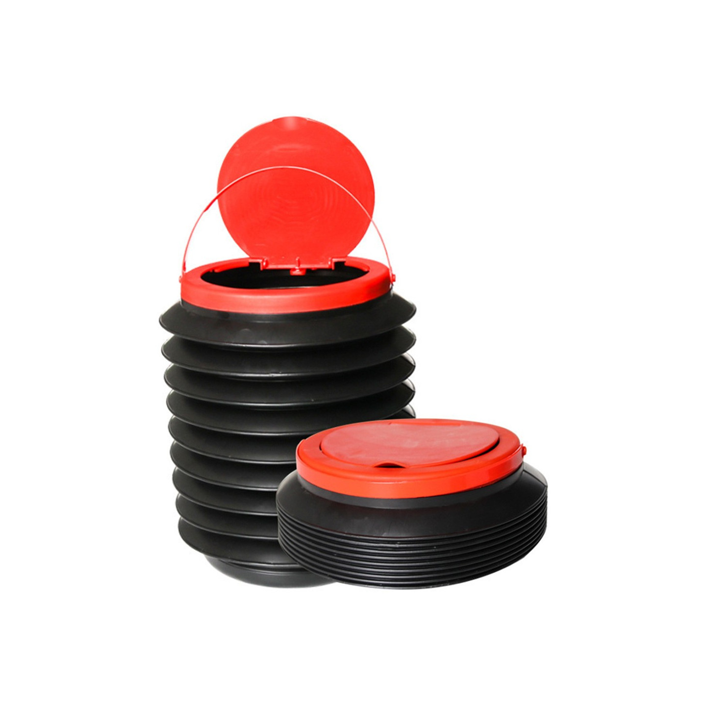 FOLDING TRASH CAN WITH LID 4LTR