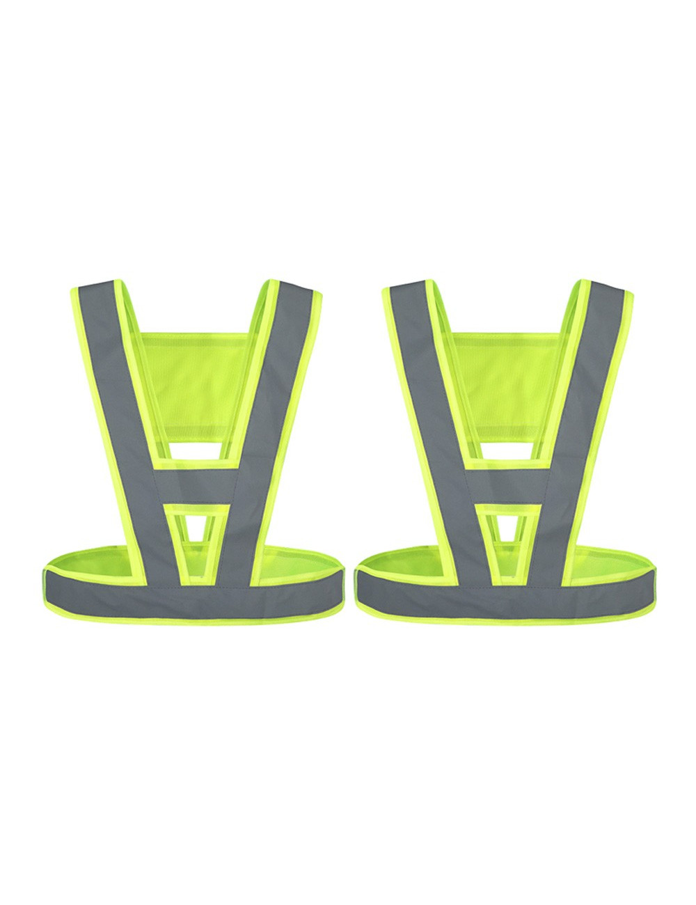 SAFETY VEST GREEN AND GRAY BRIGHT STRIP REFLECTIVE STRIP 120G