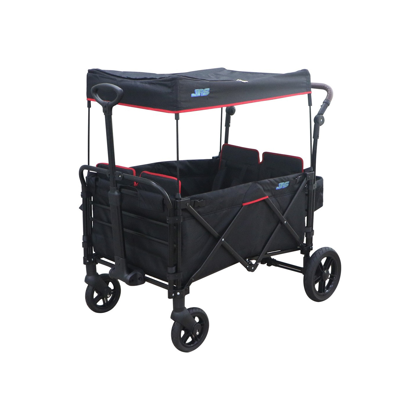 FW-07-IRON 4 SEATER BABY FOLDING CARAVAN WITH BRAKE