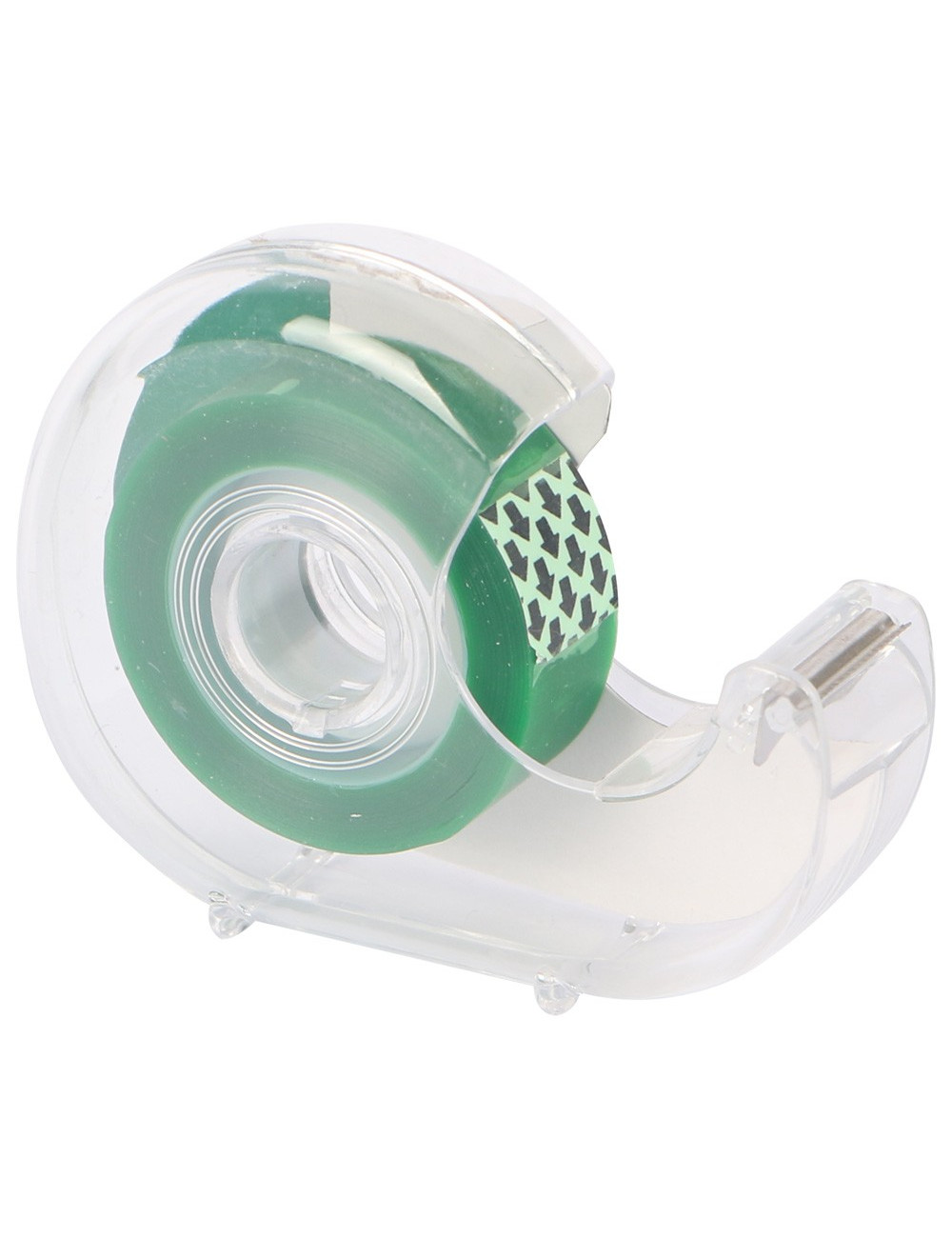 NEON INVISIBLE TAPE GREEN WITH DISPENSER 3/4" X 25 MTR