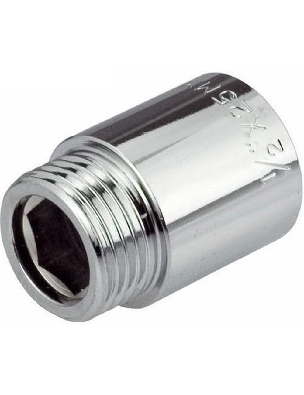CHROME MALE SOCKET 1/2" x 25 MM