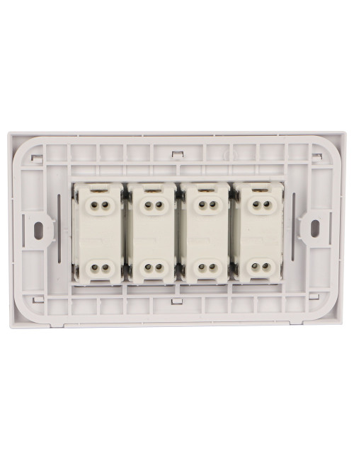 VOLT 4 WHITE SWITCH WIDE QUAD