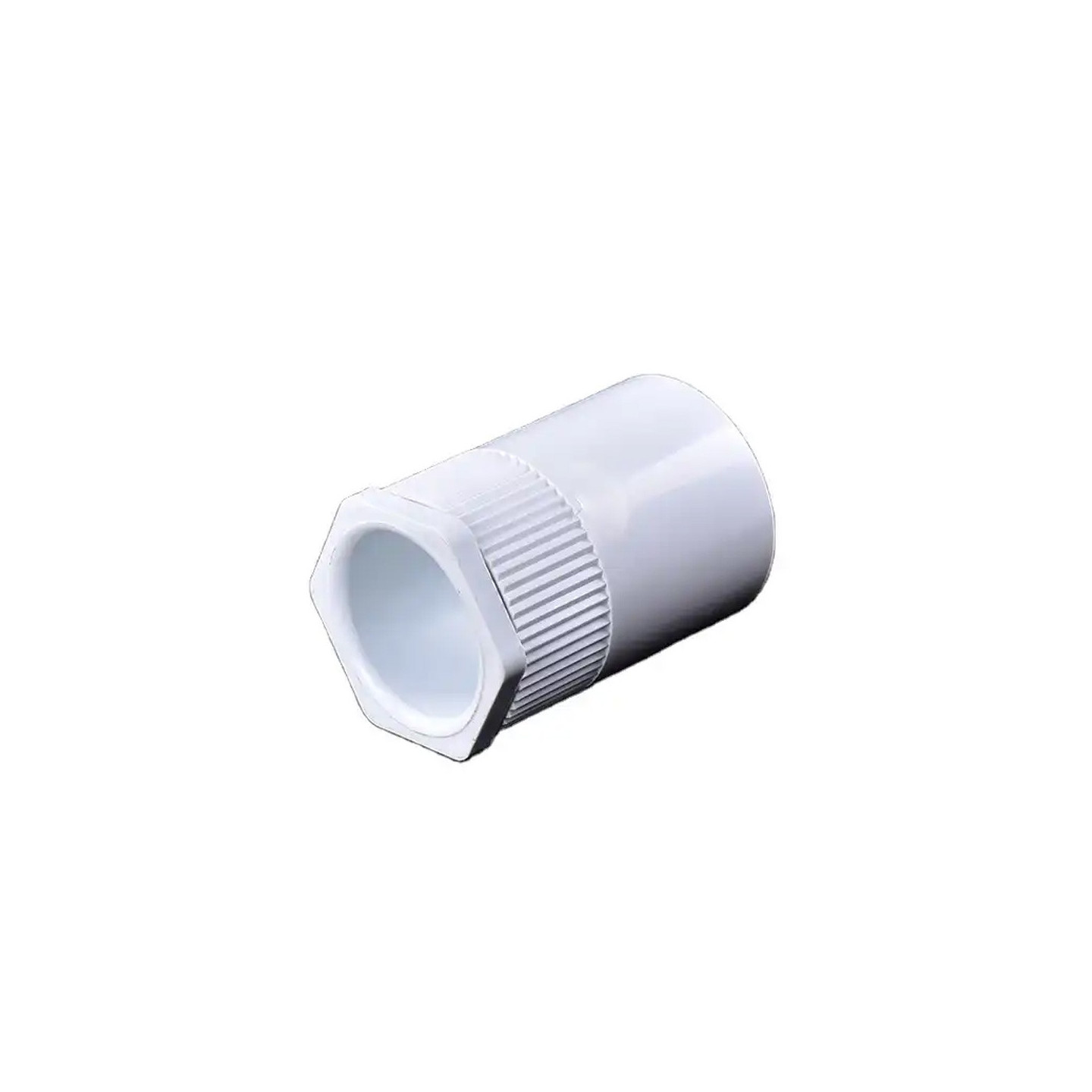 KHARAFI PLASTIC ELECTRIC FITTING ADAPTOR 1.1/2" WHITE