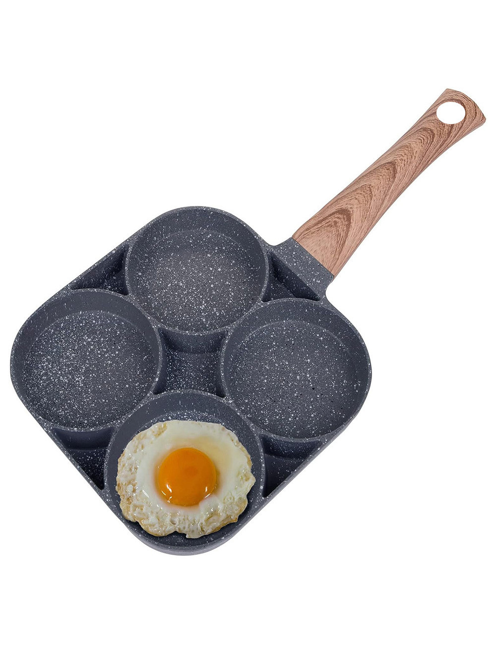 Non Stick 4 Section Divided Frying Pan - 19Cm