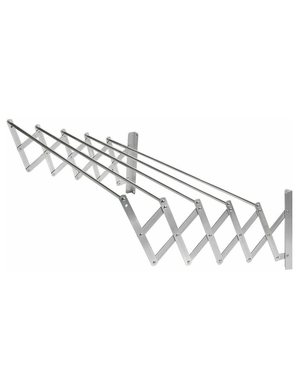 LZH-003 ALUMINIUM WALL MOUNTED RETRACTABLE CLOTHES DRYING RACK 80 X 80CM
