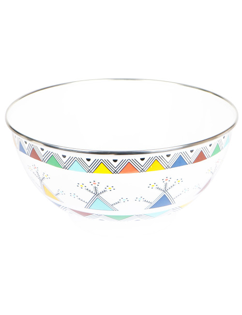 Enamel Bowl - 23Cm