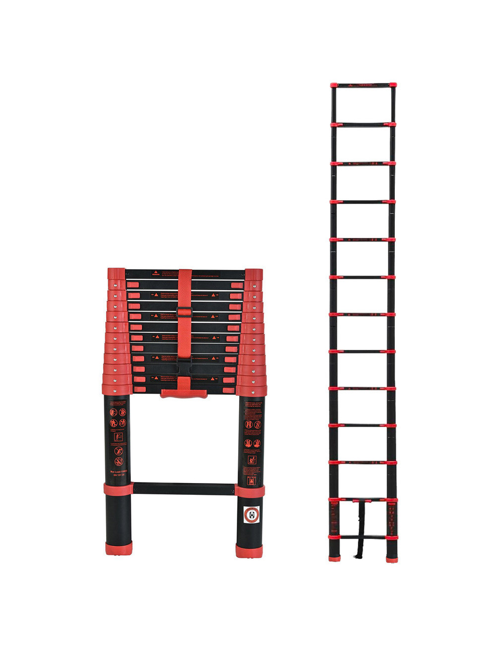 YL-308F ALUMINIUM TELESCOPIC EXTENSION LADDER 3.8 MTR
