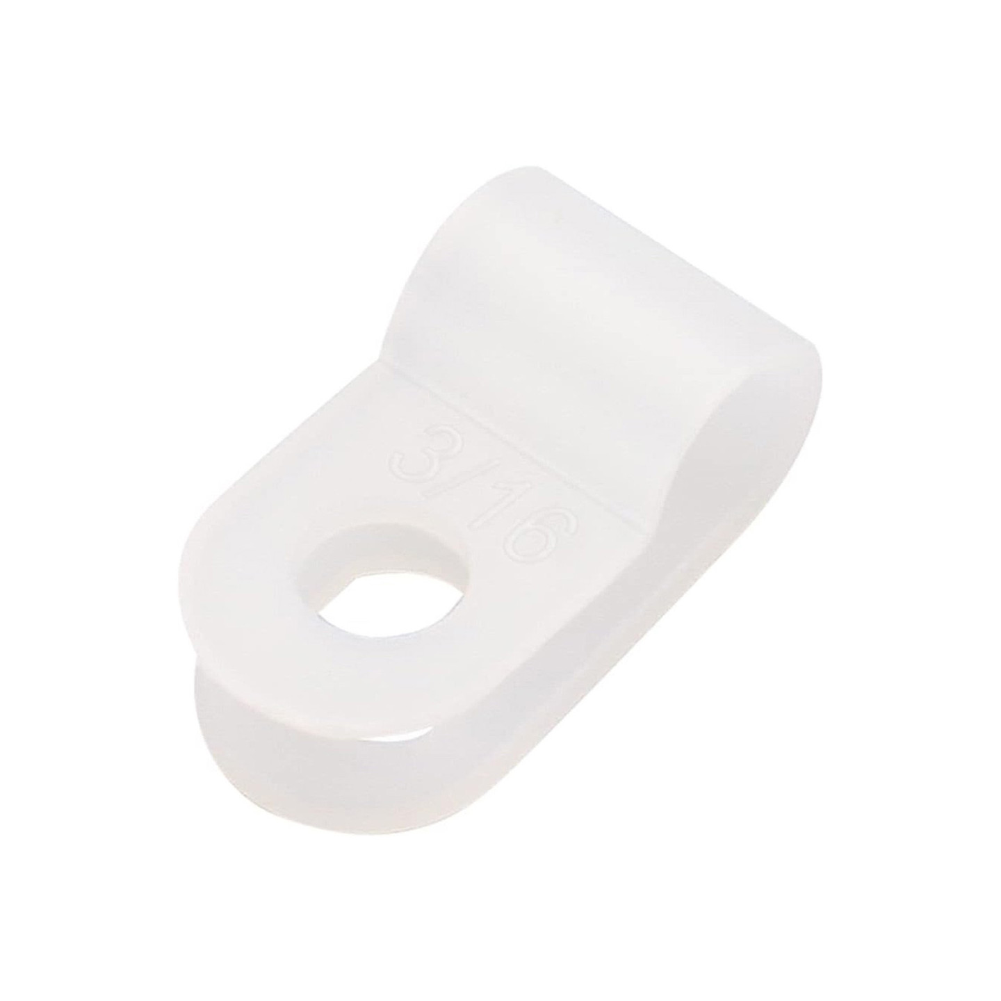 JAS R TYPE CABLE CLAMS WHITE 3/16
