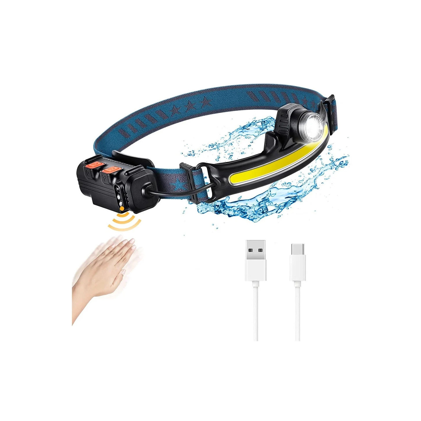 TW-1049 FLOOD LIGHT COB HEADLAMP