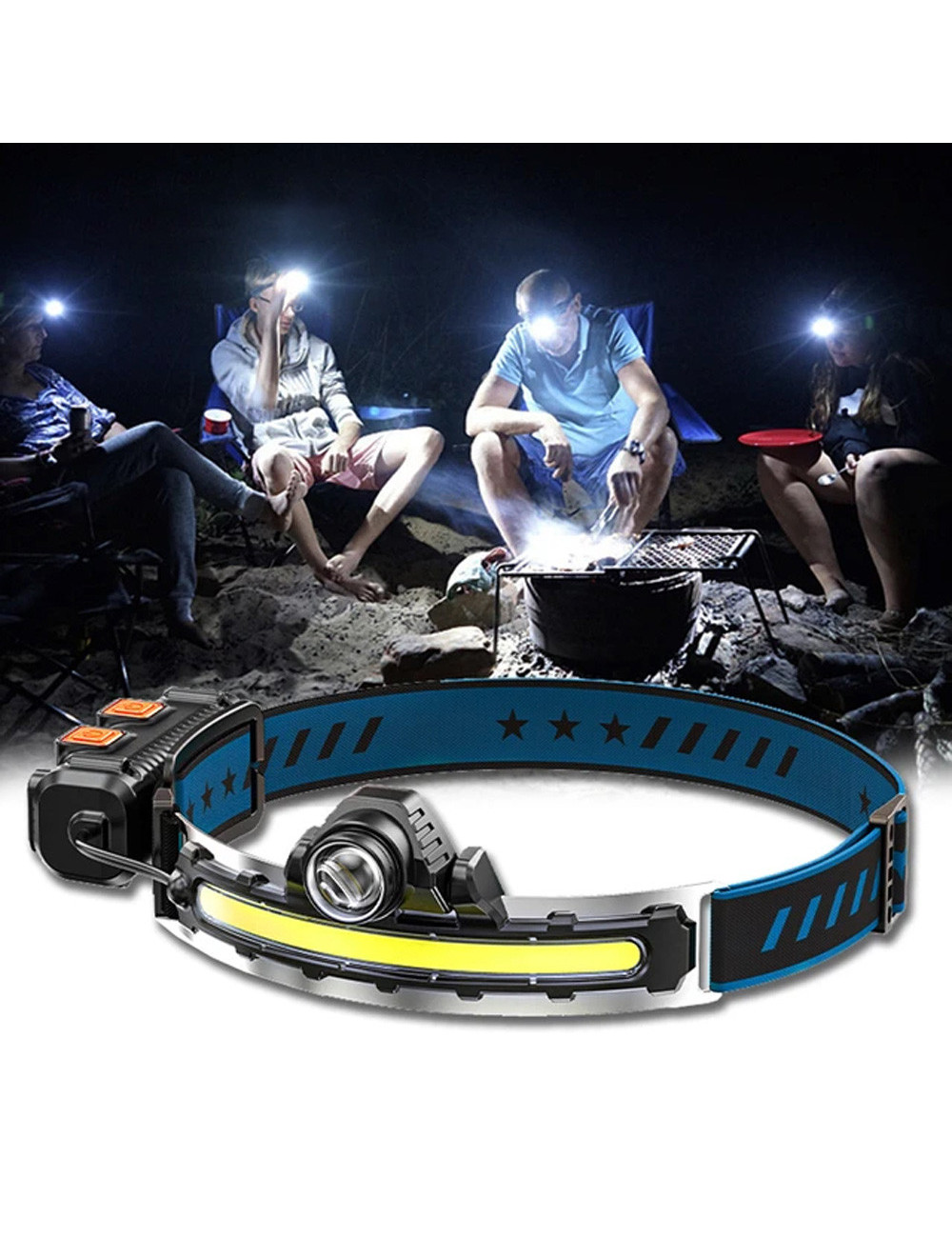TW-1049 FLOOD LIGHT COB HEADLAMP