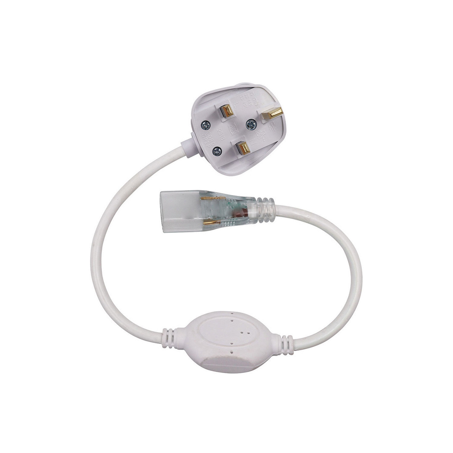 POWER PLUG FOR SINGLE COLOR LED/NEON STRIP LIGHT 240V