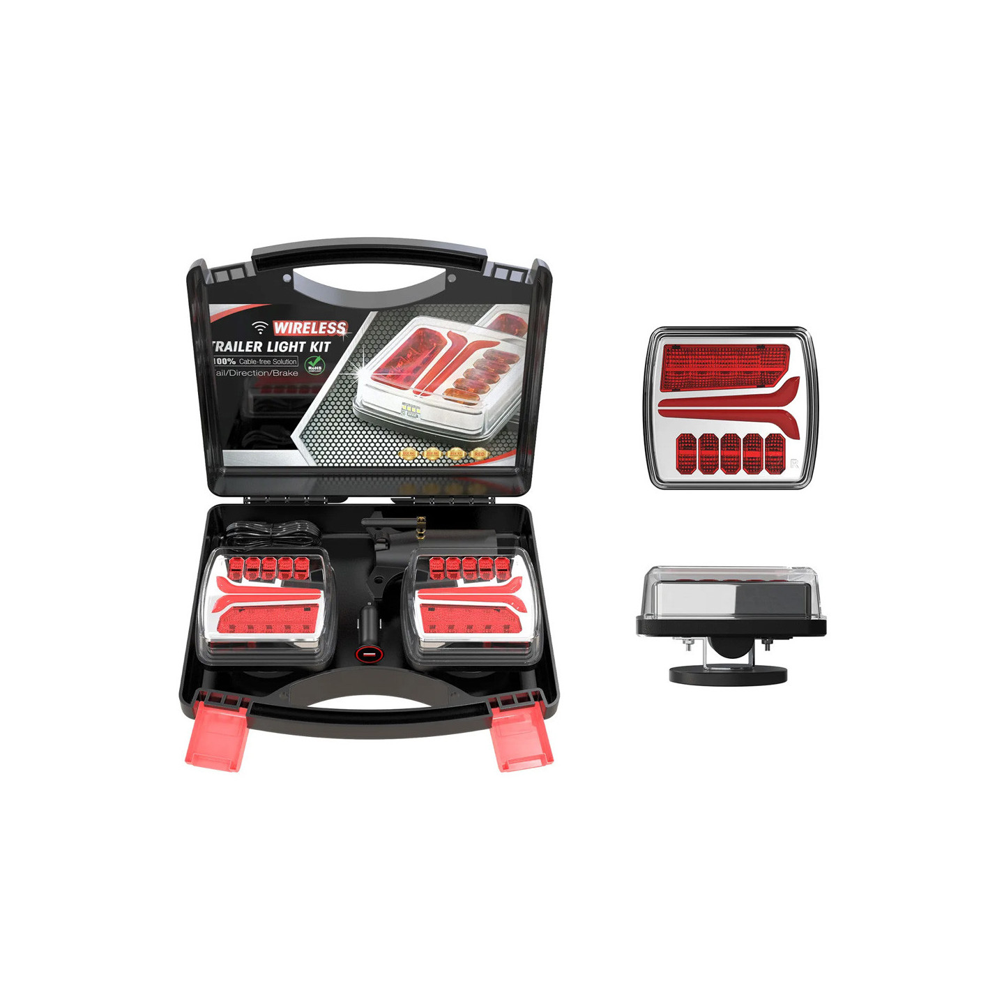 T212 WIRELESS TRAILER LIGHT KIT فلشر سيارة تحذيري موديل امريكي