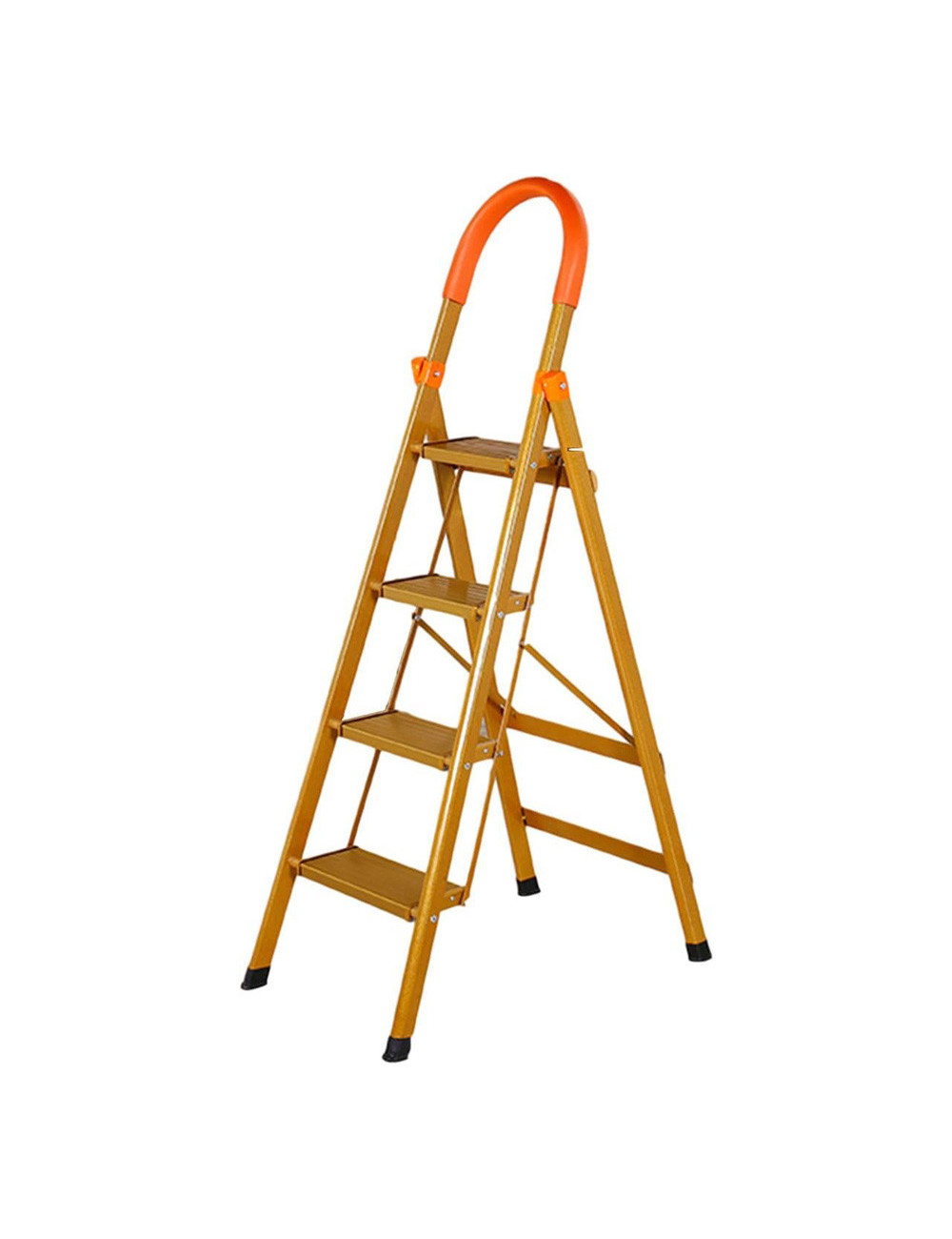 ALUMINIUM LADDER GOLDEN COLOR 4 STEPS