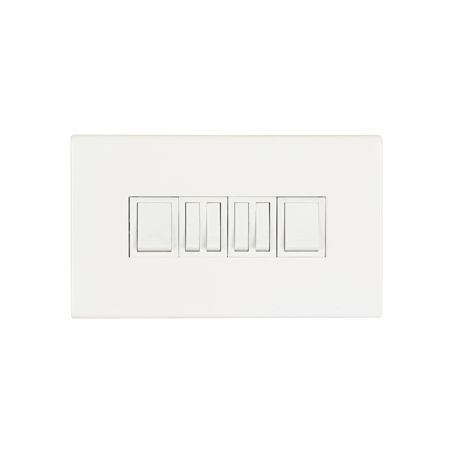 VOLT 6 SIX SWITCH WHITE WIDE