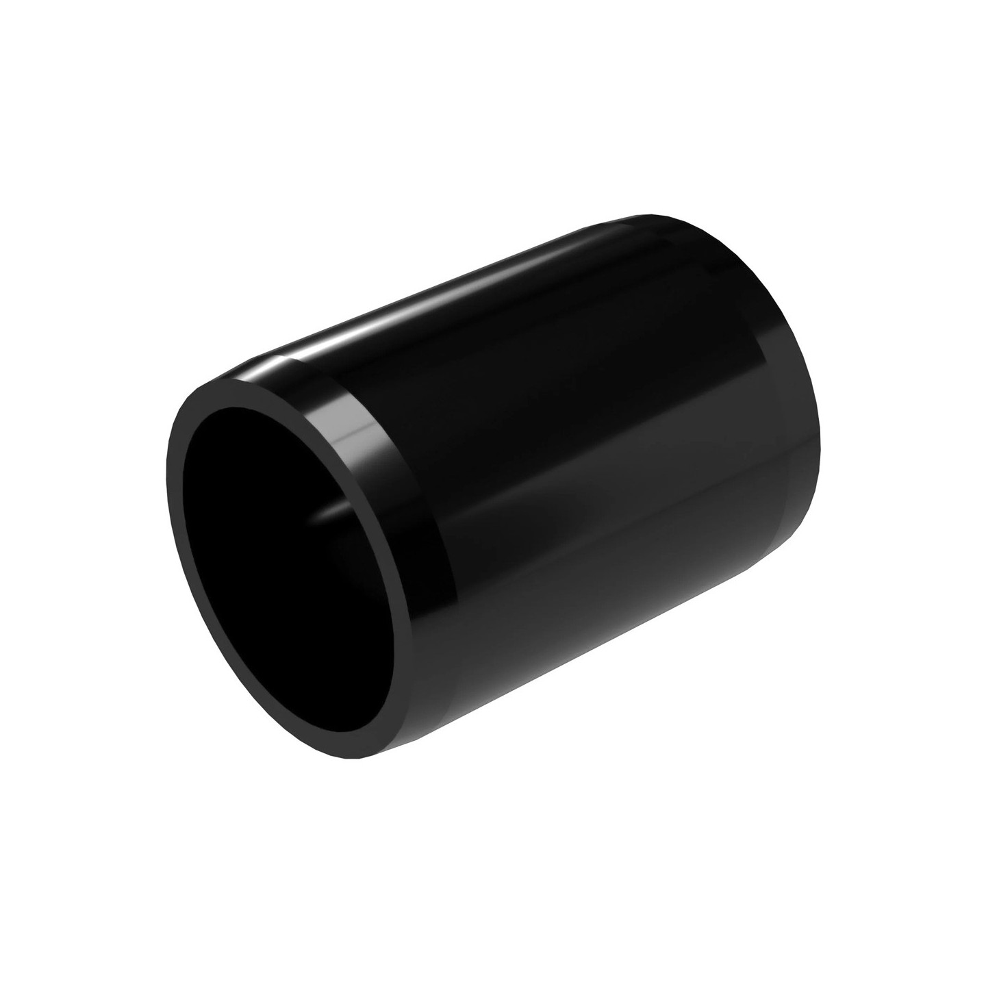 KHARAFI PLASTIC ELECTRIC FITTING JOINT COUPLER 1" BLACK