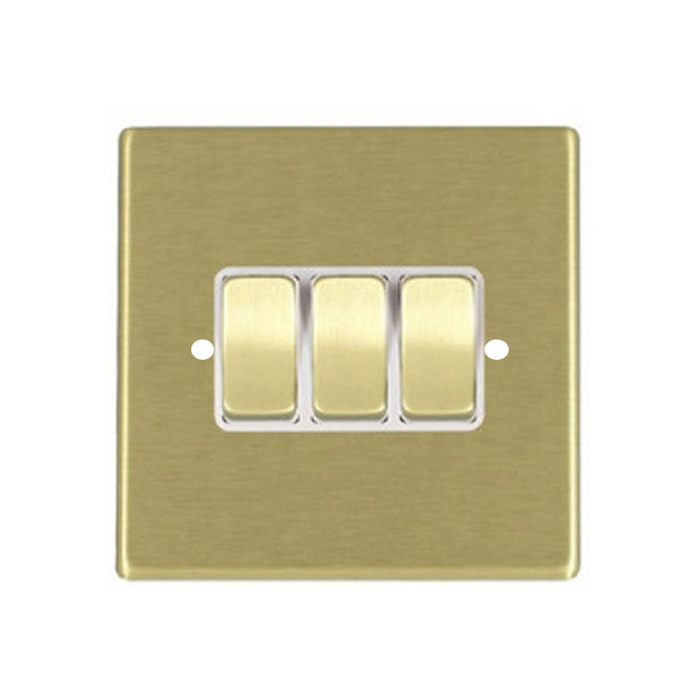 SBW SCAME MODERNA 3 GANG SWITCH MATTE GOLD