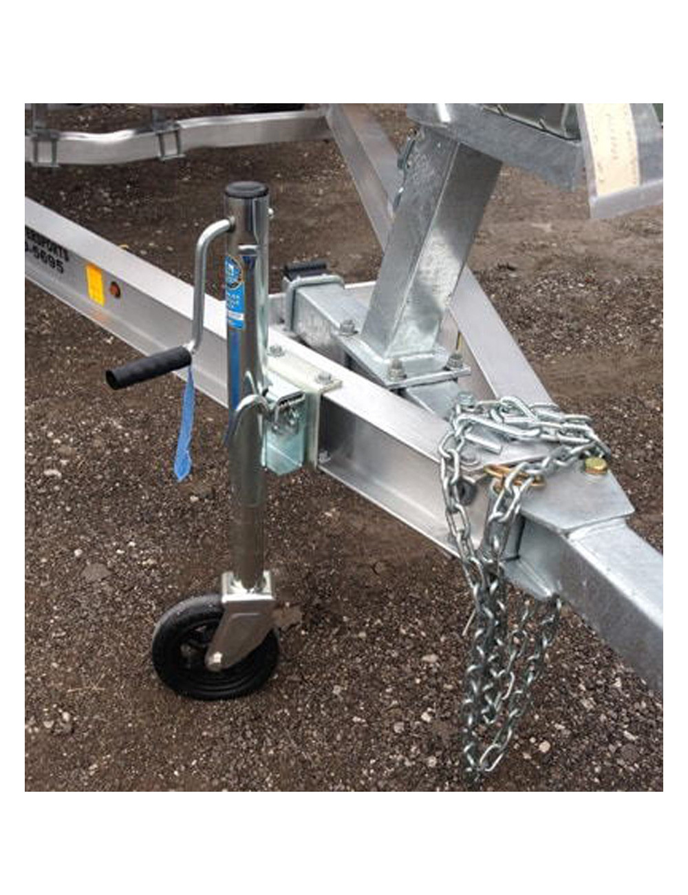 J3 TRAILER JACK RUBBER WHEEL 1000 LBS 6"