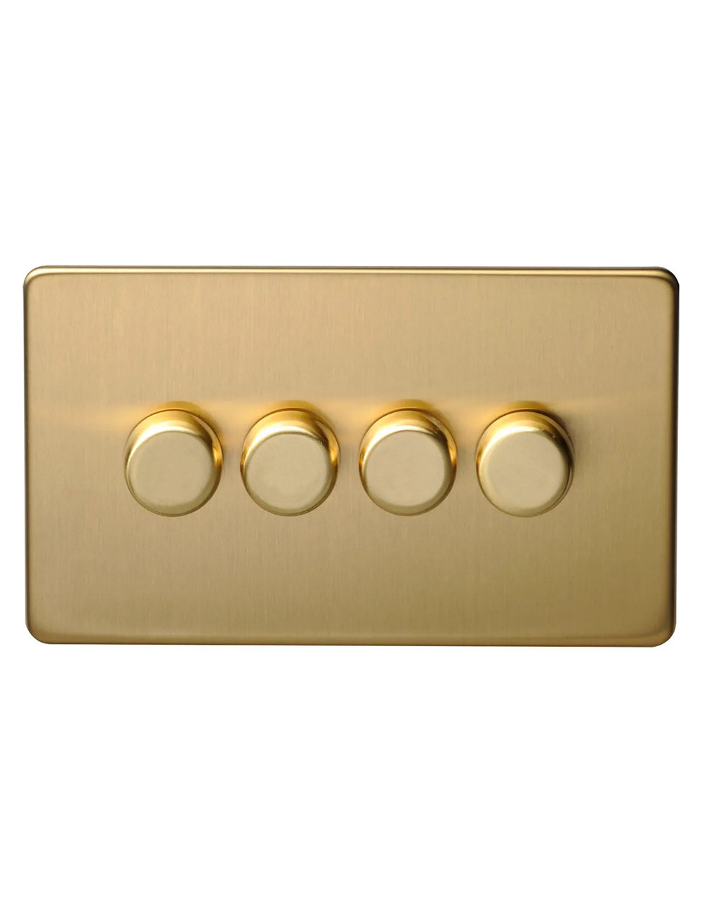 SBB S/L SCAME MODERNA 4 GANG SWITCH MATTE GOLD