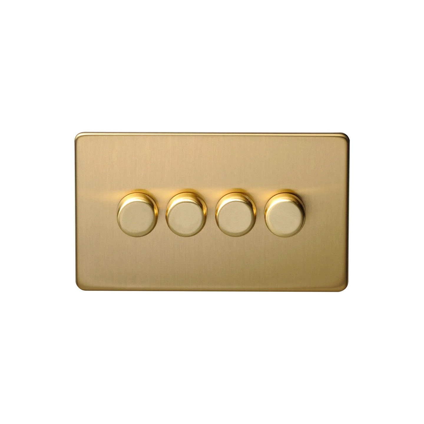 SBB S/L SCAME MODERNA 4 GANG SWITCH MATTE GOLD