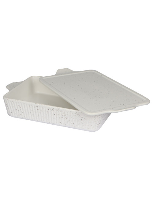 RECTANGULAR OVER TRAY WITH FLAT LID LARGE