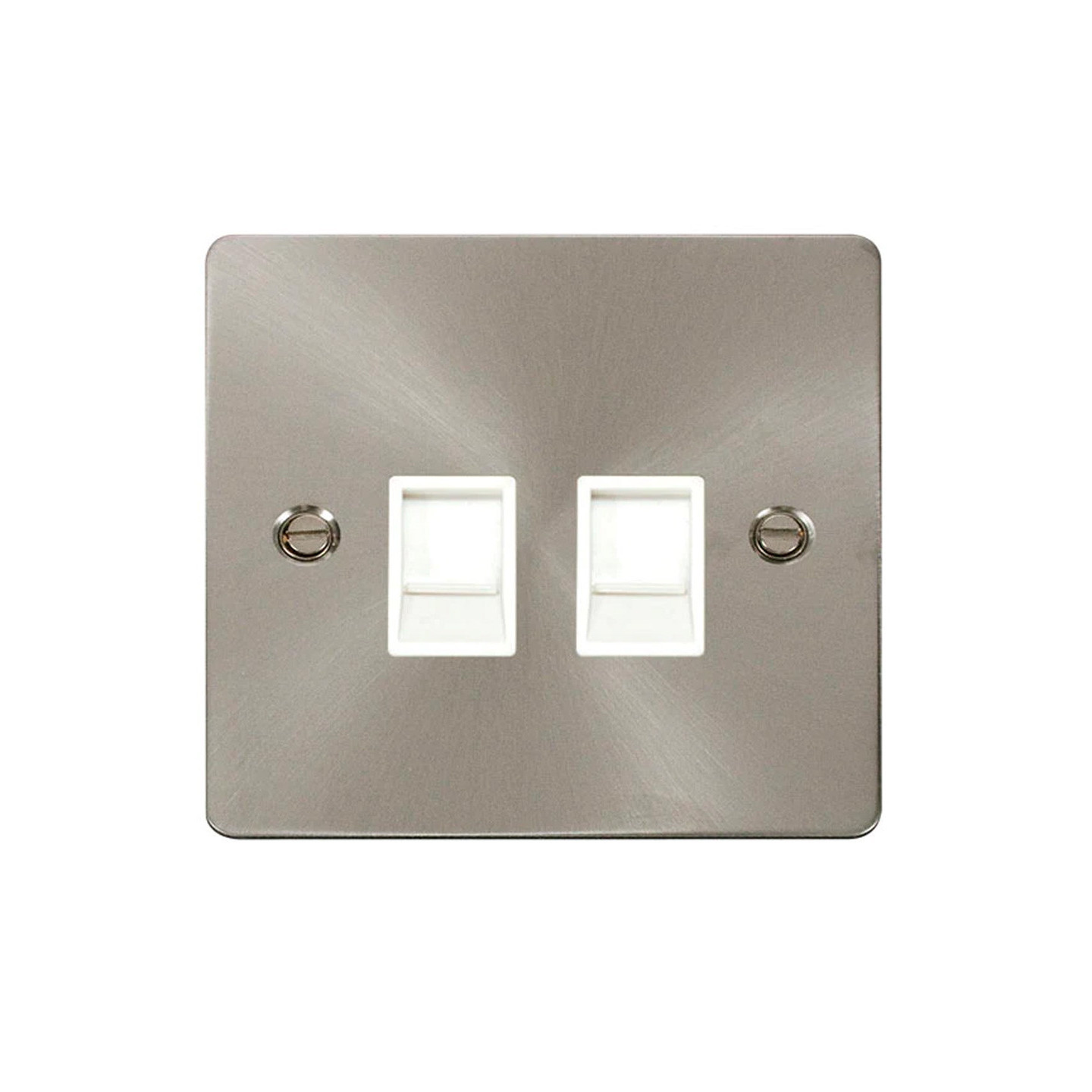 SCW SCAME MODERNA SOCKET COMPUTER+TELEPHONE CHROME
