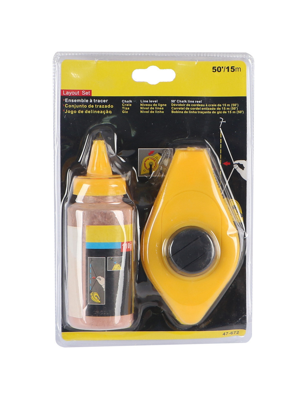 CHALK LINE POWDER WITH BLUE REEL