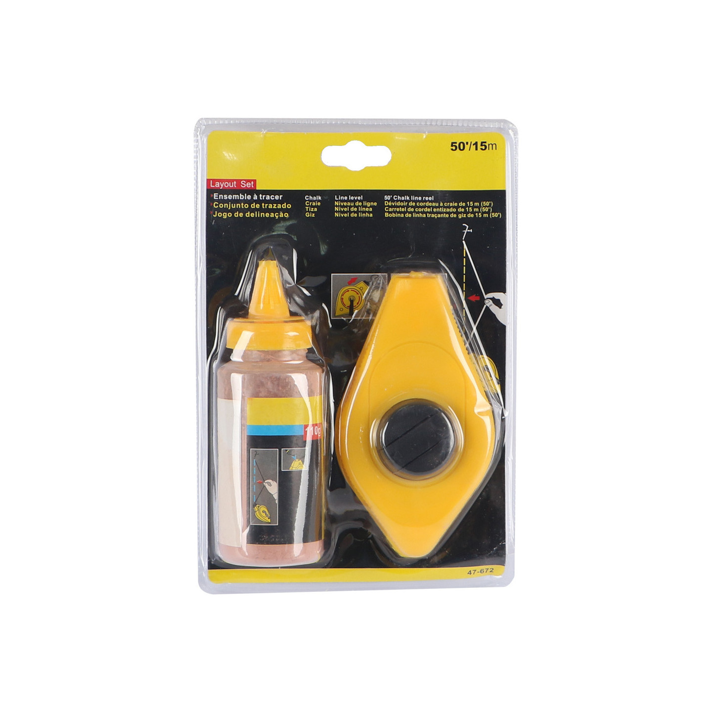 CHALK LINE POWDER WITH BLUE REEL