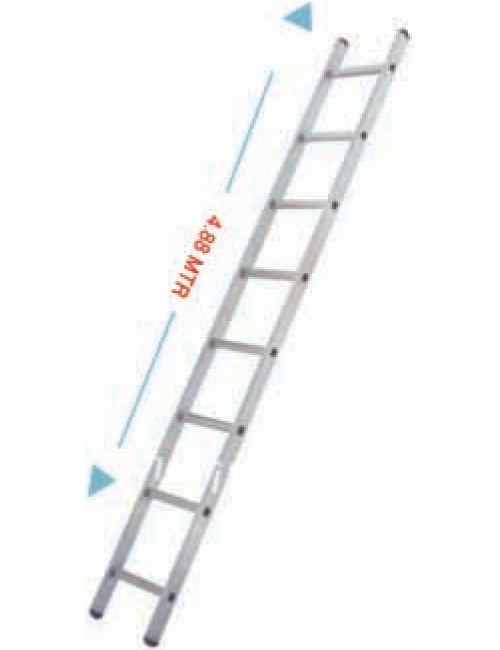 ALU. Single Straight Step Ladder 23 Step GSL-23 - KSA