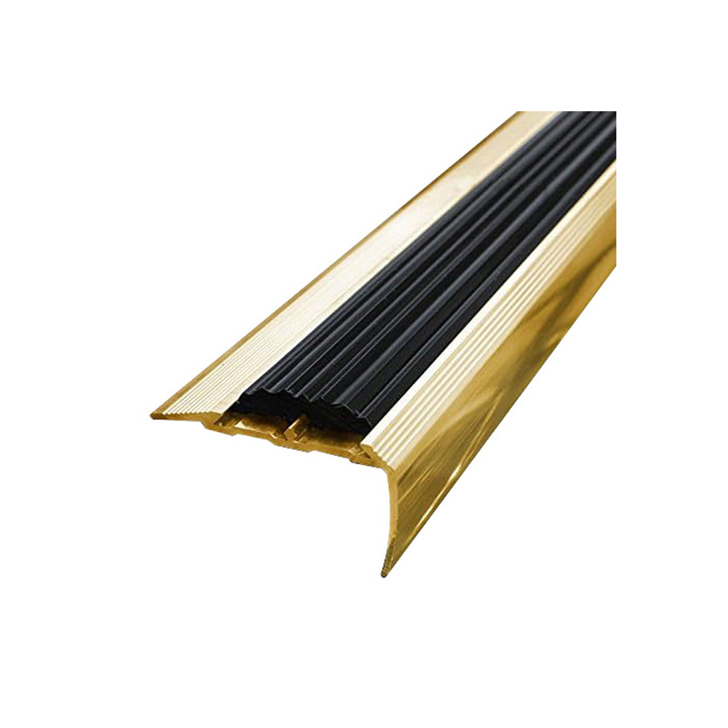 01-BJ-577 ALUMINIUM FLOOR TRIM MATT GOLDEN 3 MTR