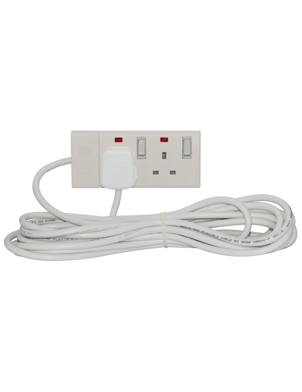 S+L CONT EXTENSION SOCKET BOARD 2 WAY 7.5 MTR