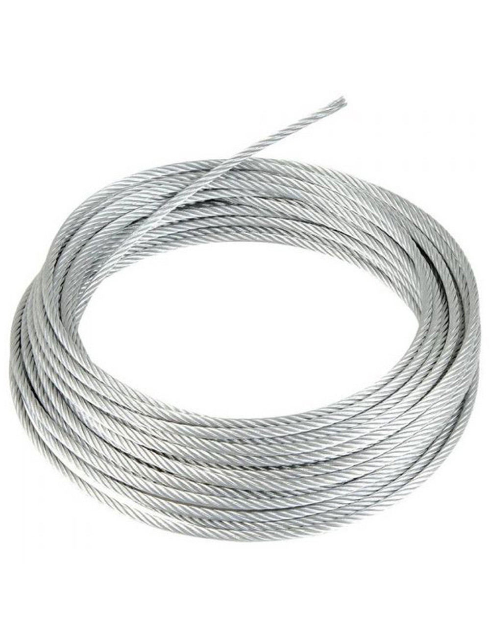 GALV STEEL WIRE ROPE PVC COATED 4 × 6 MM × 150 MTR
