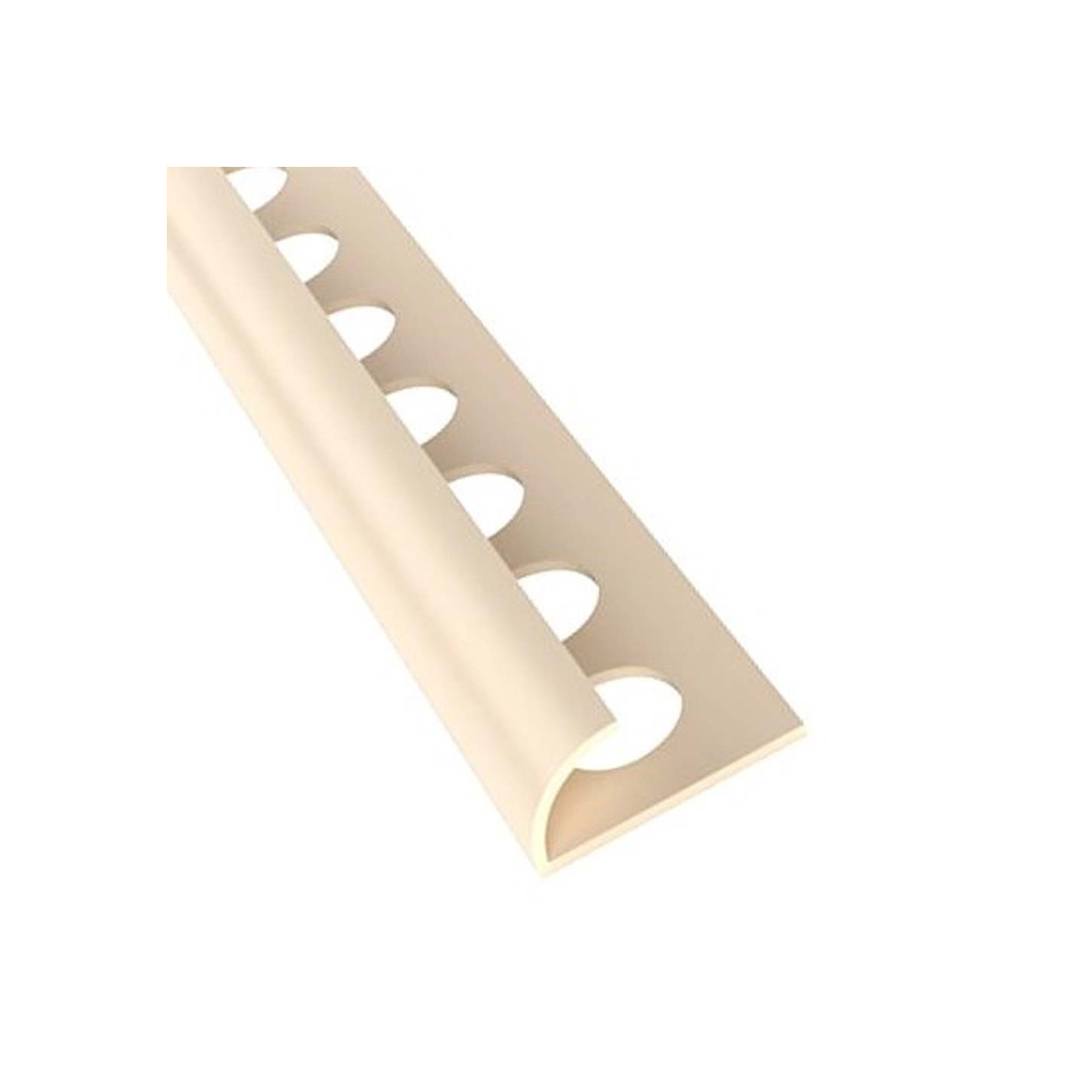 PVC TILE TRIM CREAMY 10 MM X 2.6 MTR