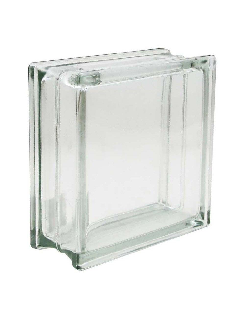 JH082 GLASS BLOCK ROUND HOLE 19 x 19 x 8 CM