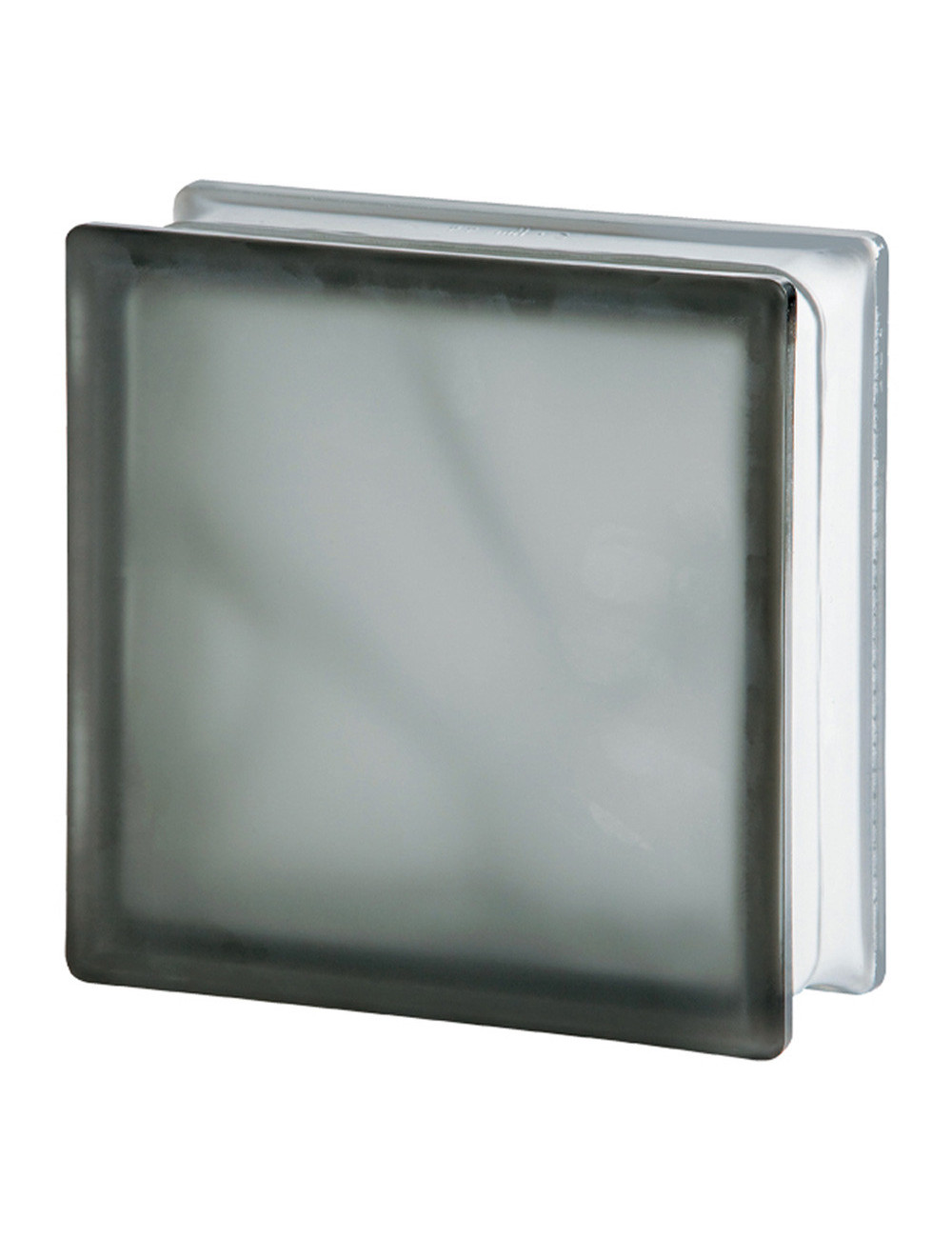 JH013 GLASS BLOCK CLOUDY GREY 19 x 19 x 8 CM
