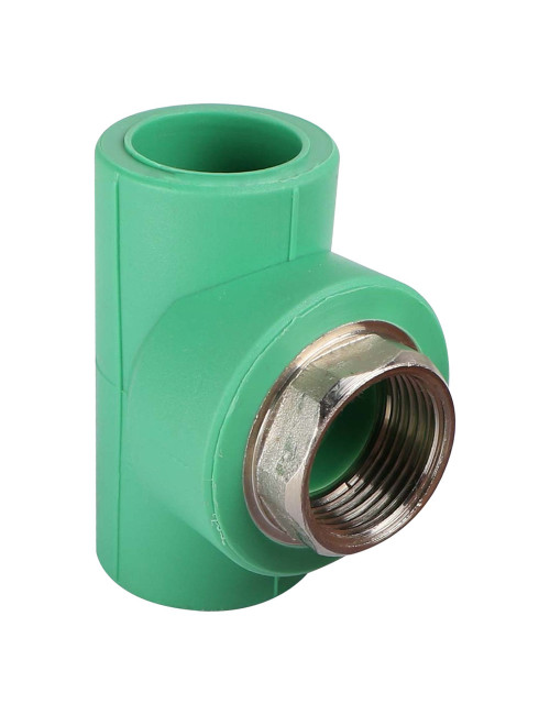 PPR FEMALE BRASS THREADED TEE 1"