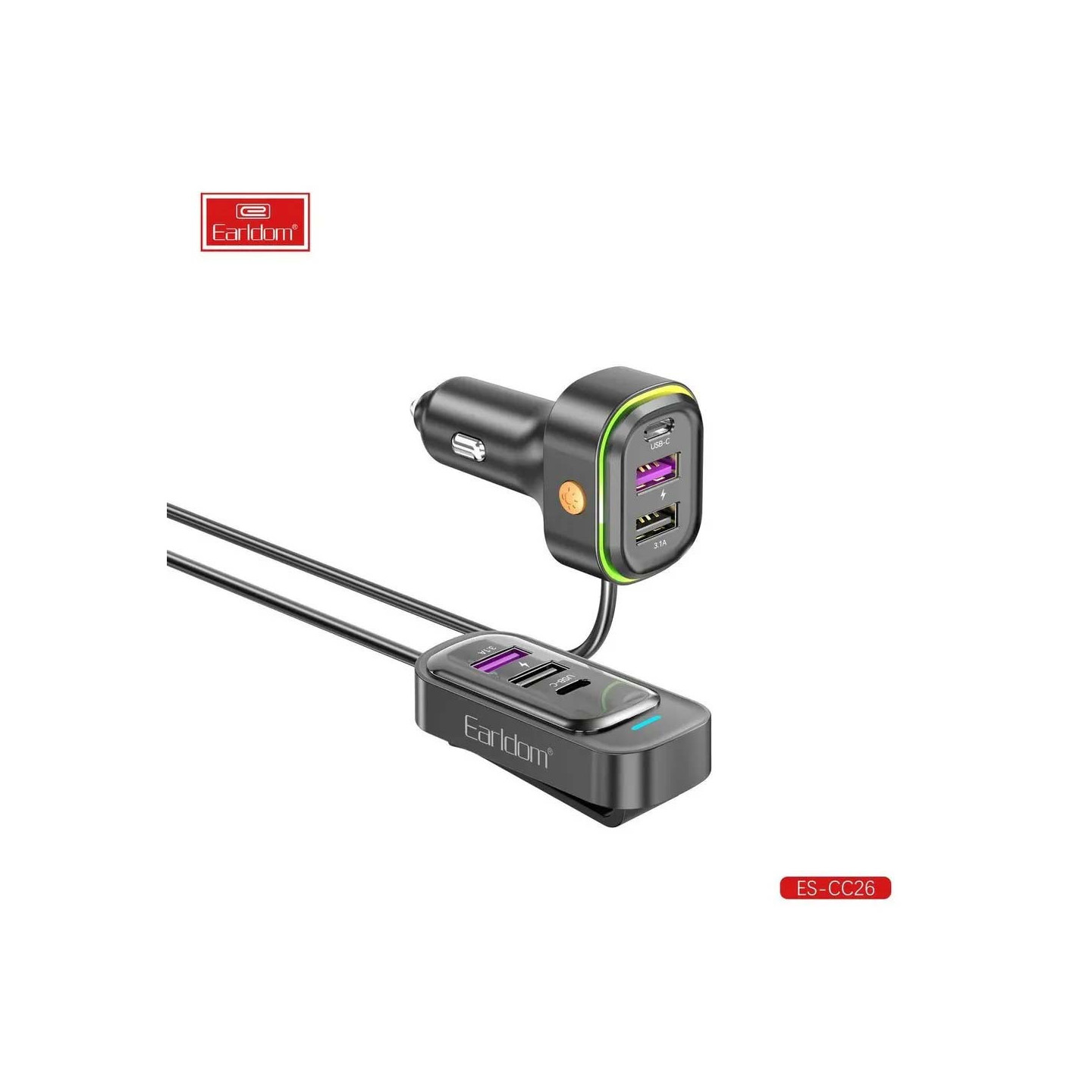 CC26 6 IN 1 CAR CHARGER
